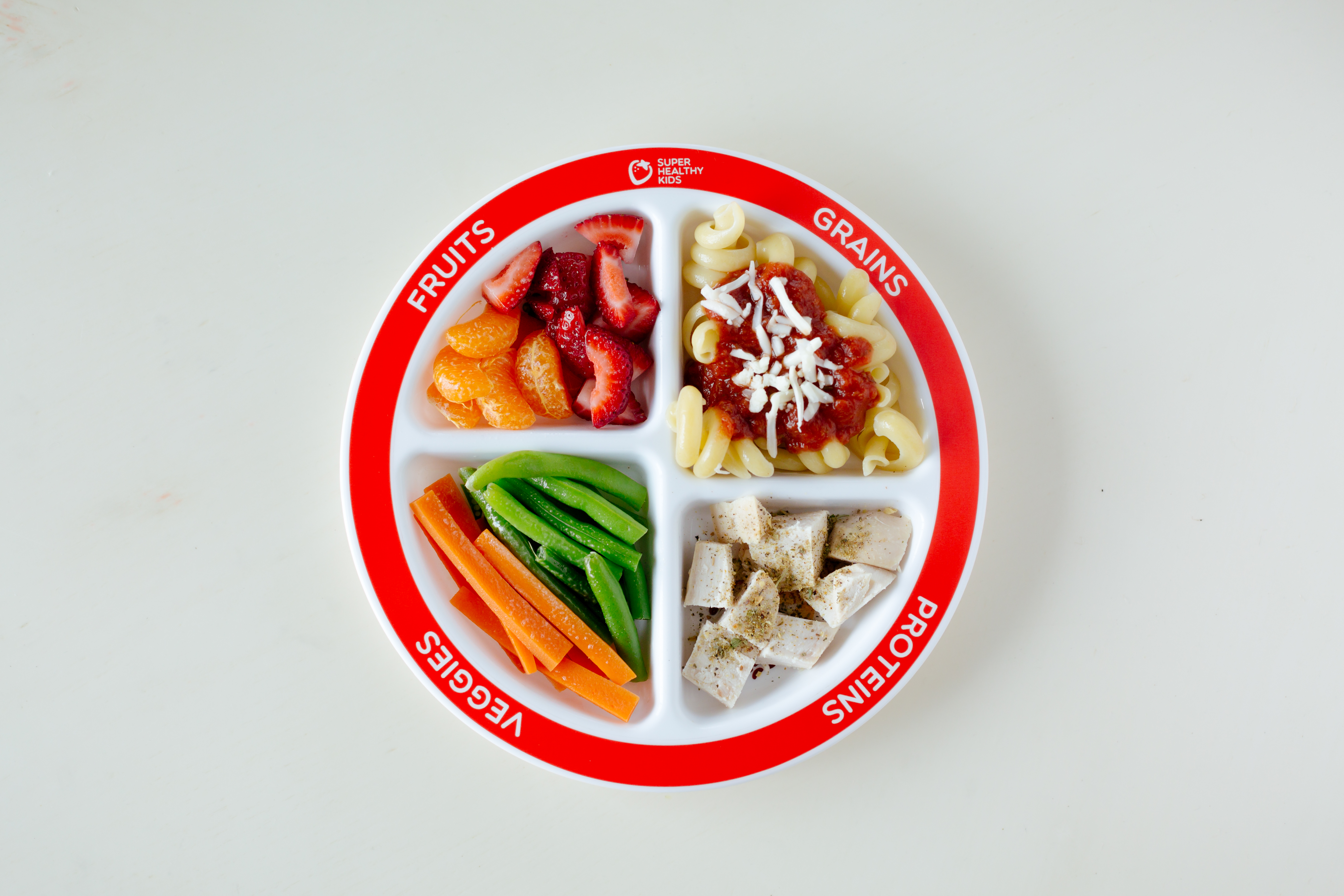 Kids MyPlate Section Plate Super Healthy Kids