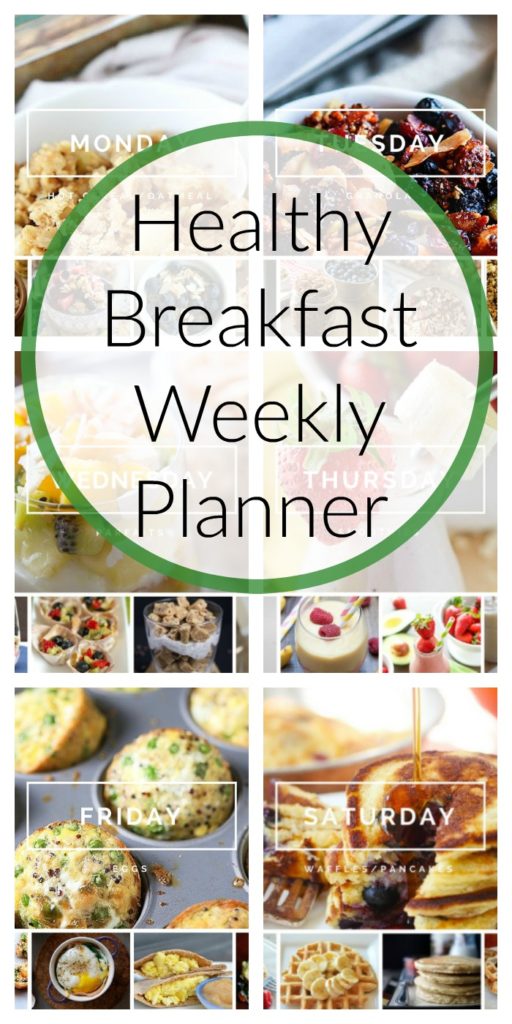 Healthy Breakfast Weekly Planner | Healthy Ideas for Kids