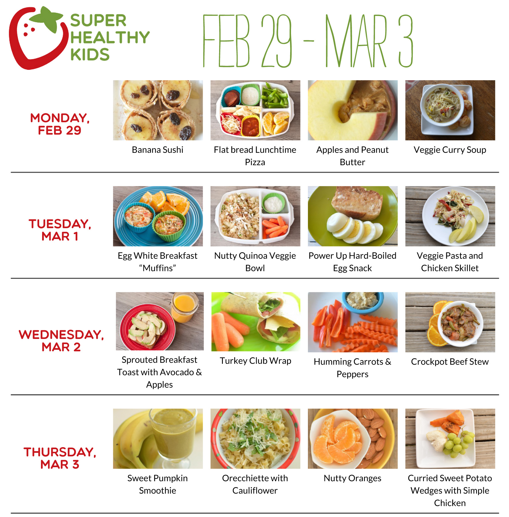 February 29th - March 6th | Super Healthy Kids February 29th - March 6th | Super Healthy Kids