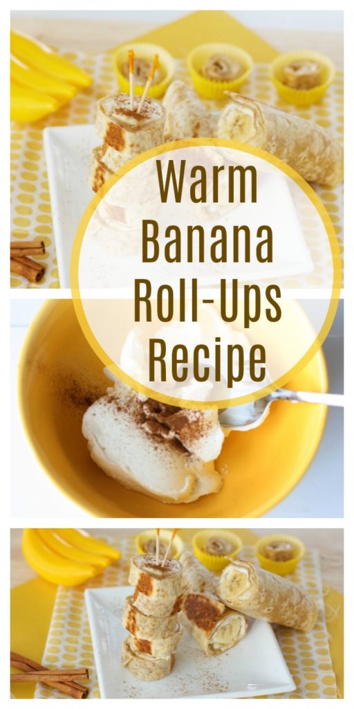Warm Banana Roll-Ups Recipe