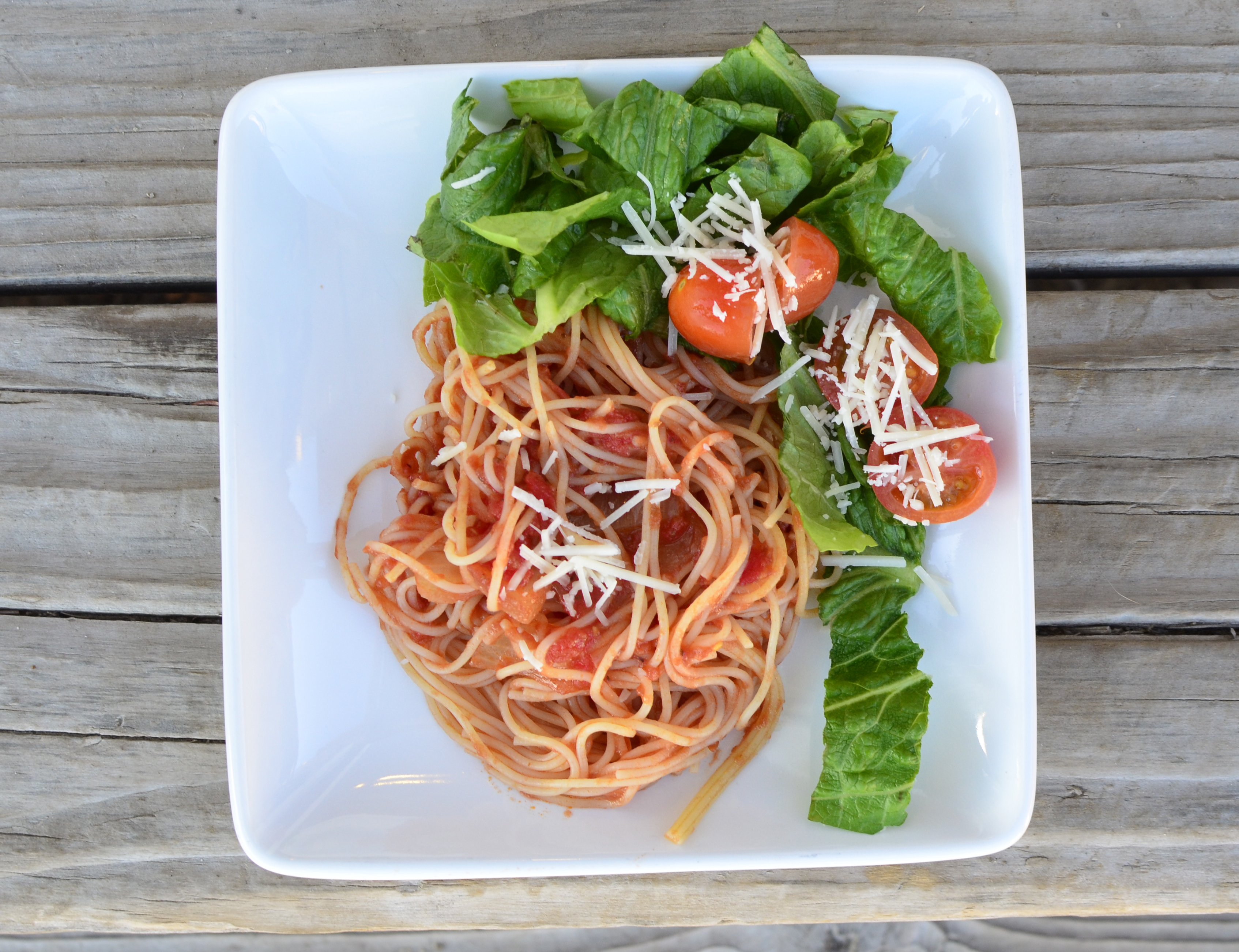 Italian Pasta with Side Salad | Super Healthy Kids